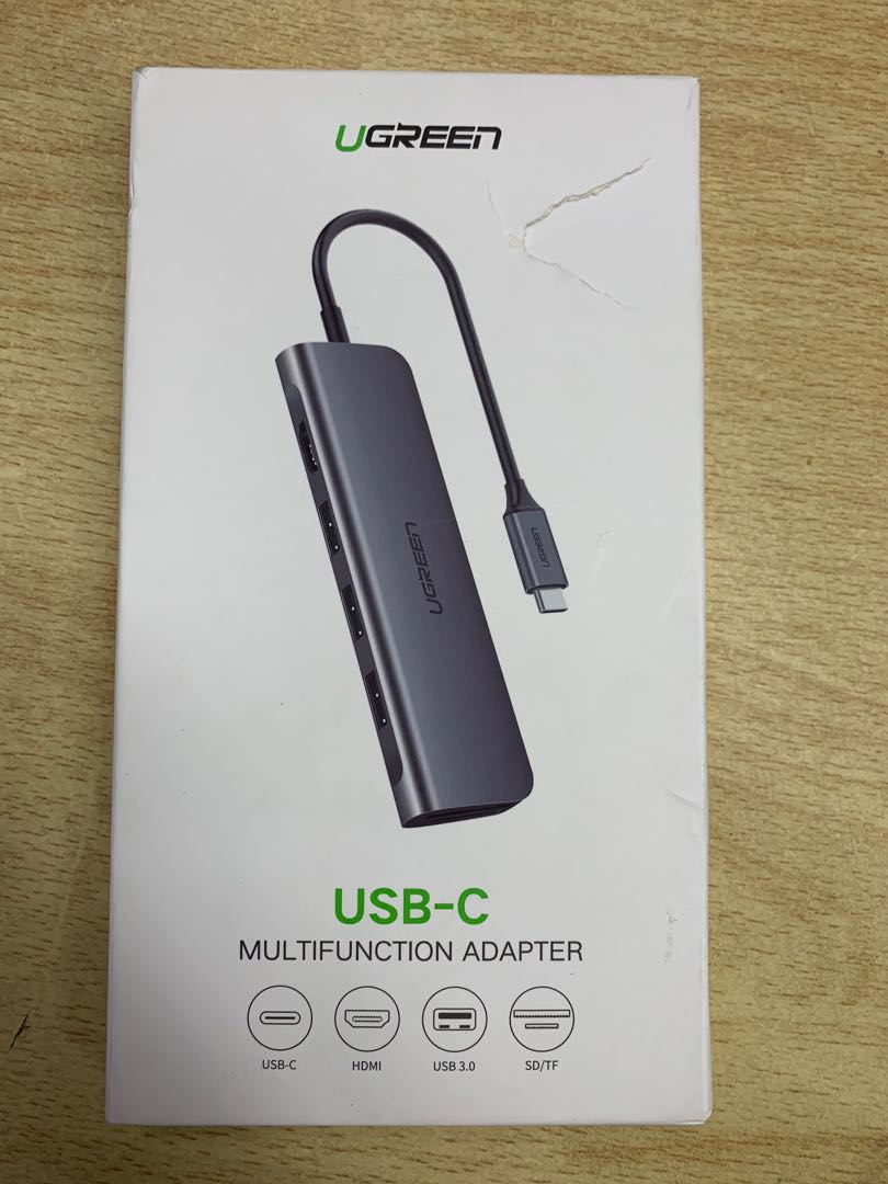 Ugreen Usb-c multifunction adaptor,hdmi,3USB port,Card reader ...