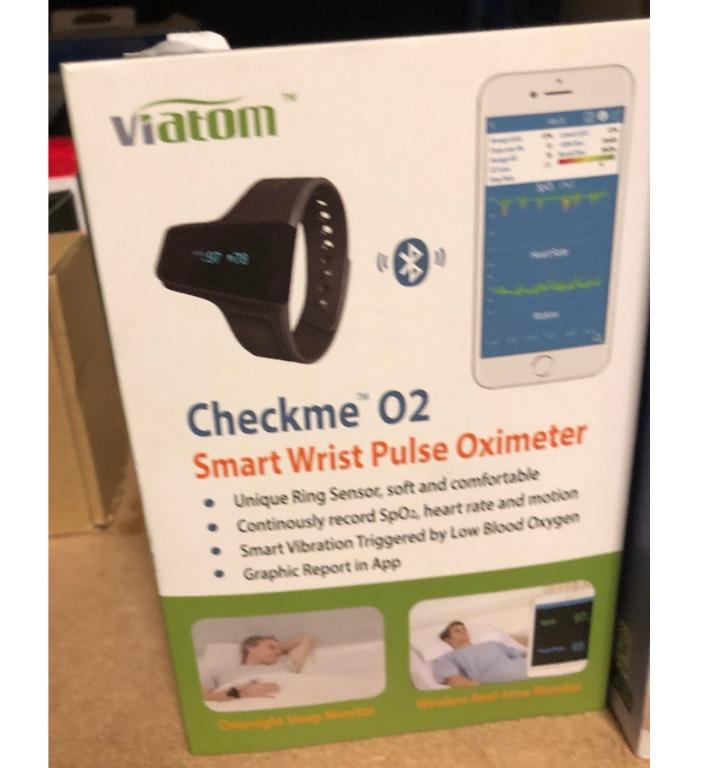 Viatom Checkme O2 Sleep Oxygen Monitor w Vibration Alert for Snore ...