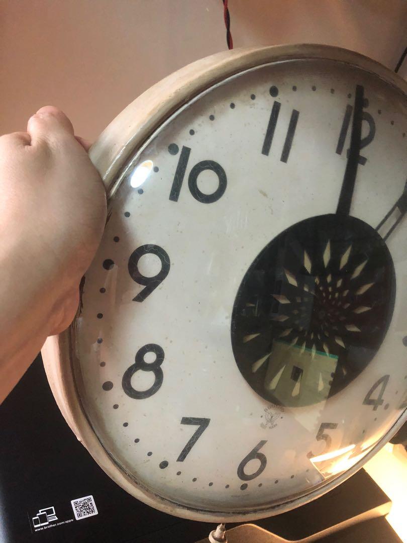 Vintage Clock 12” Butterfly , Hobbies & Toys, Memorabilia ...