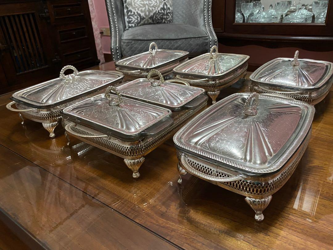 Vintage Queen Anne Silverware Trays Buffet (Can nego), Furniture & Home ...