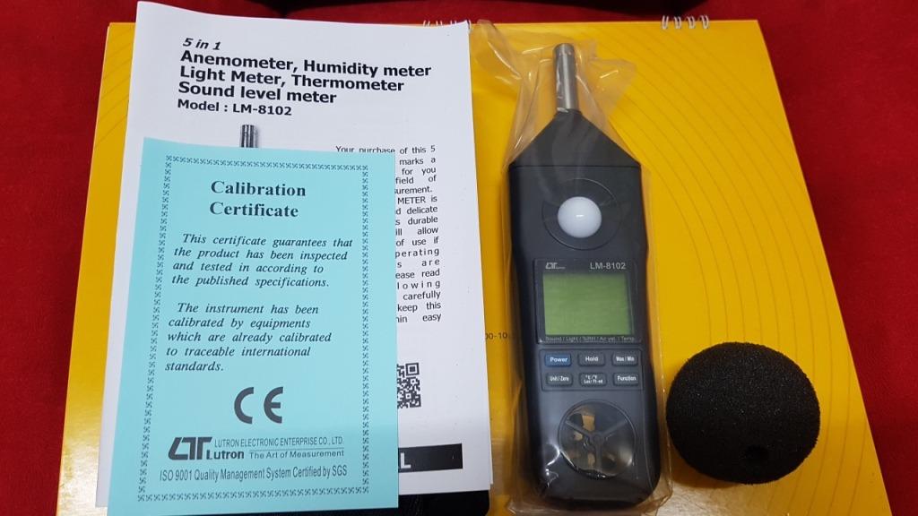 Work Environment Monitoring, Environment Meter, Sound Meter, Anemometer ...