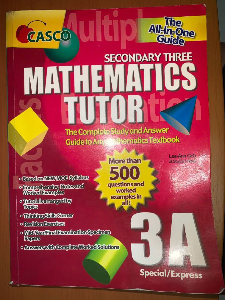 [3A] Secondary 3 Mathematics Assessment Book, Books & Stationery ...