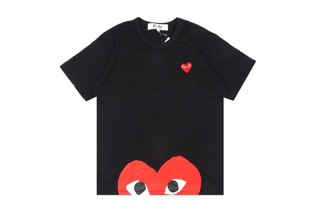 [全新代購] CDG Play Logo Tee, 女裝, 上衣, T-shirt - Carousell
