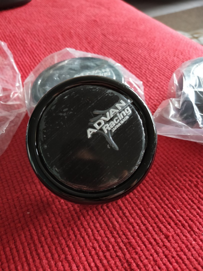 Advan Racing Wheel Cap, Car Accessories, Tyres & Rims on Carousell