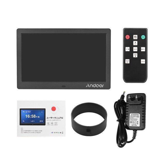 Andoer 10 inch Digital Picture Frame LED Wide Screen Electronic Album ...