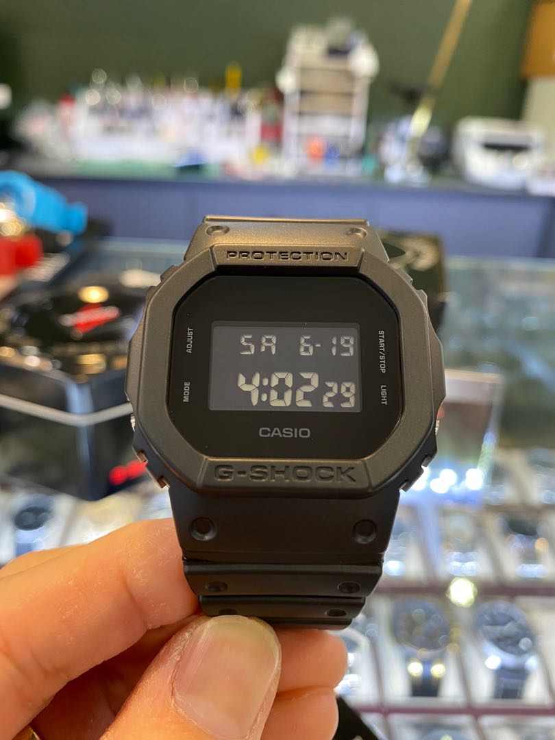 Casio G Shock DW-5600BB-1DR matte black JUKSZ, Men's Fashion, Watches ...