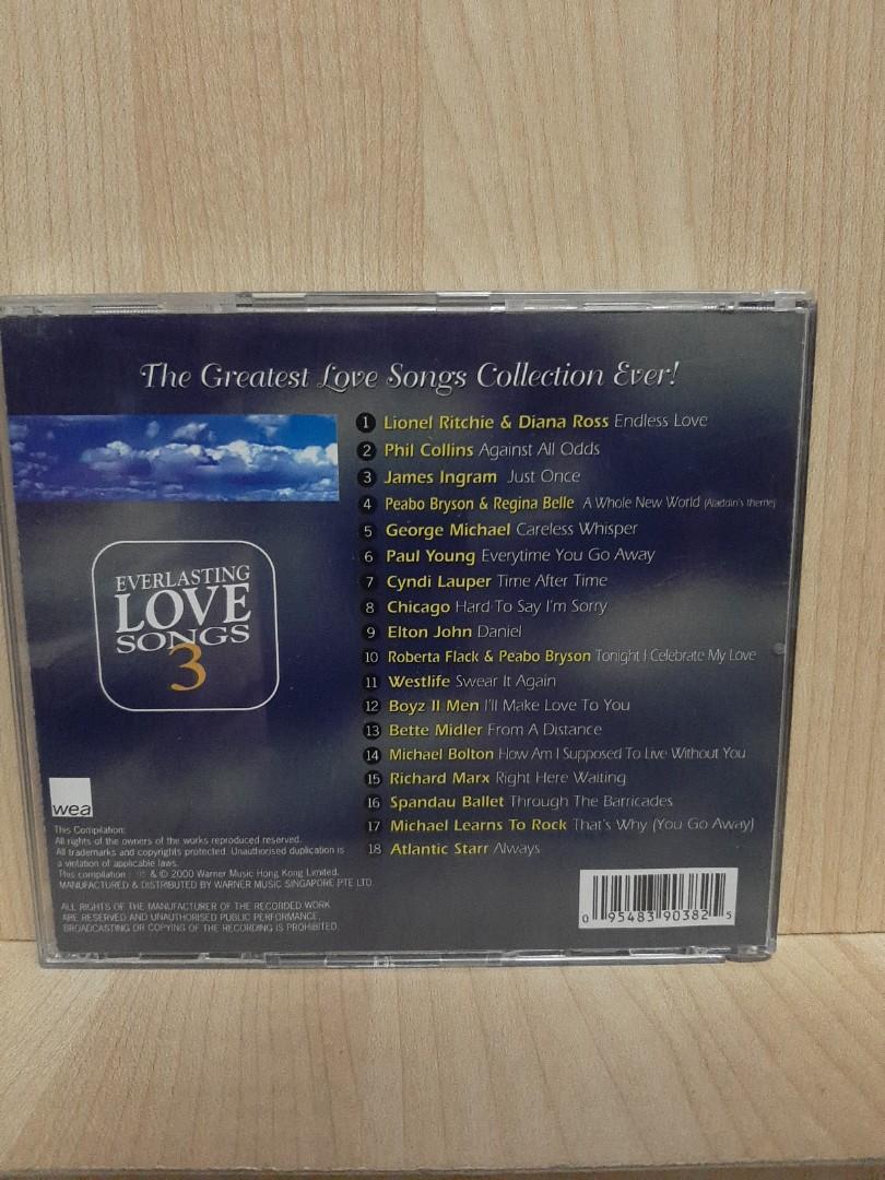 CD Album EVERLASTING LOVE SONGS 3 ( Original By wea ), Hobbies & Toys ...