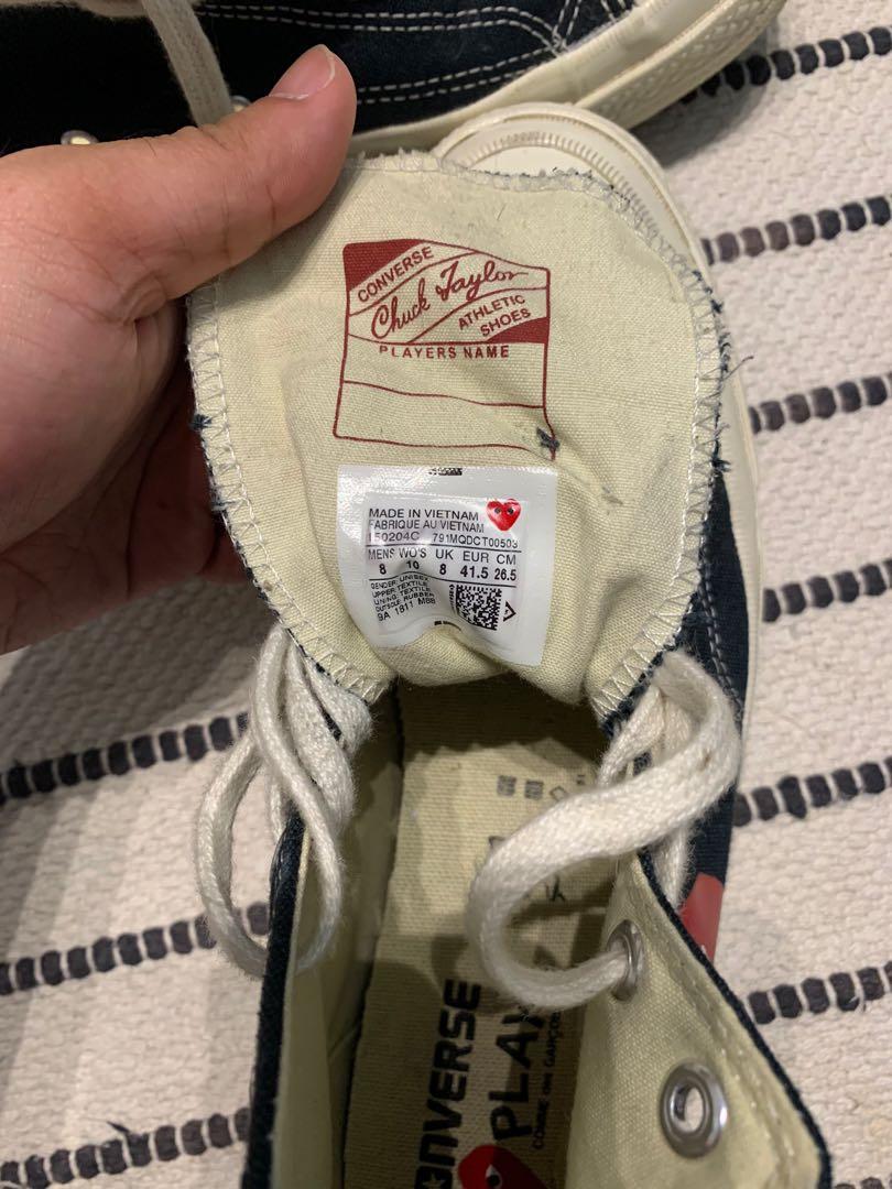 Converse CDG High-Cut, Men's Fashion, Footwear, Sneakers on Carousell