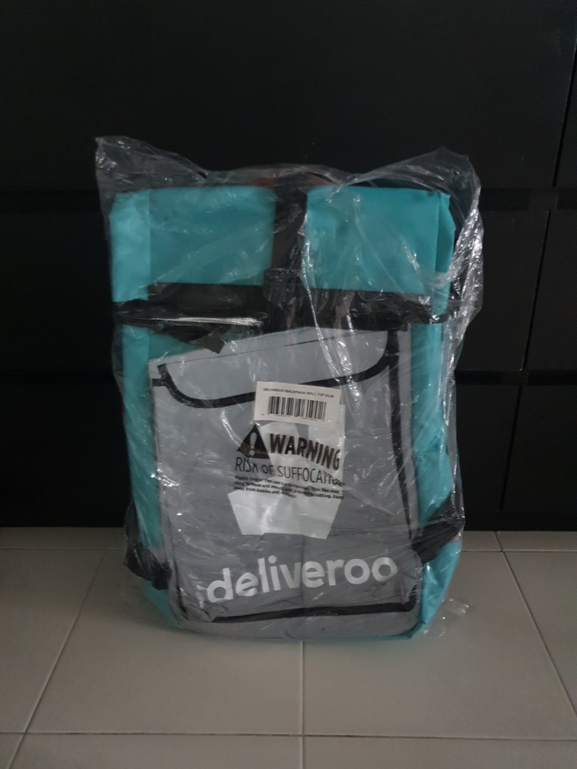 Deliveroo BackPack Roll Top, Motorcycles, Motorcycle Apparel on Carousell