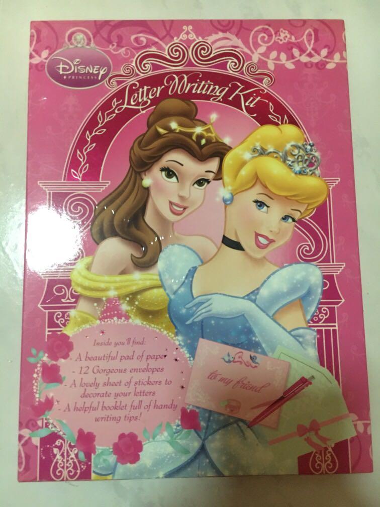 (Reduced to clear) Disney Princess Letter Writing Kit and Notebook ...