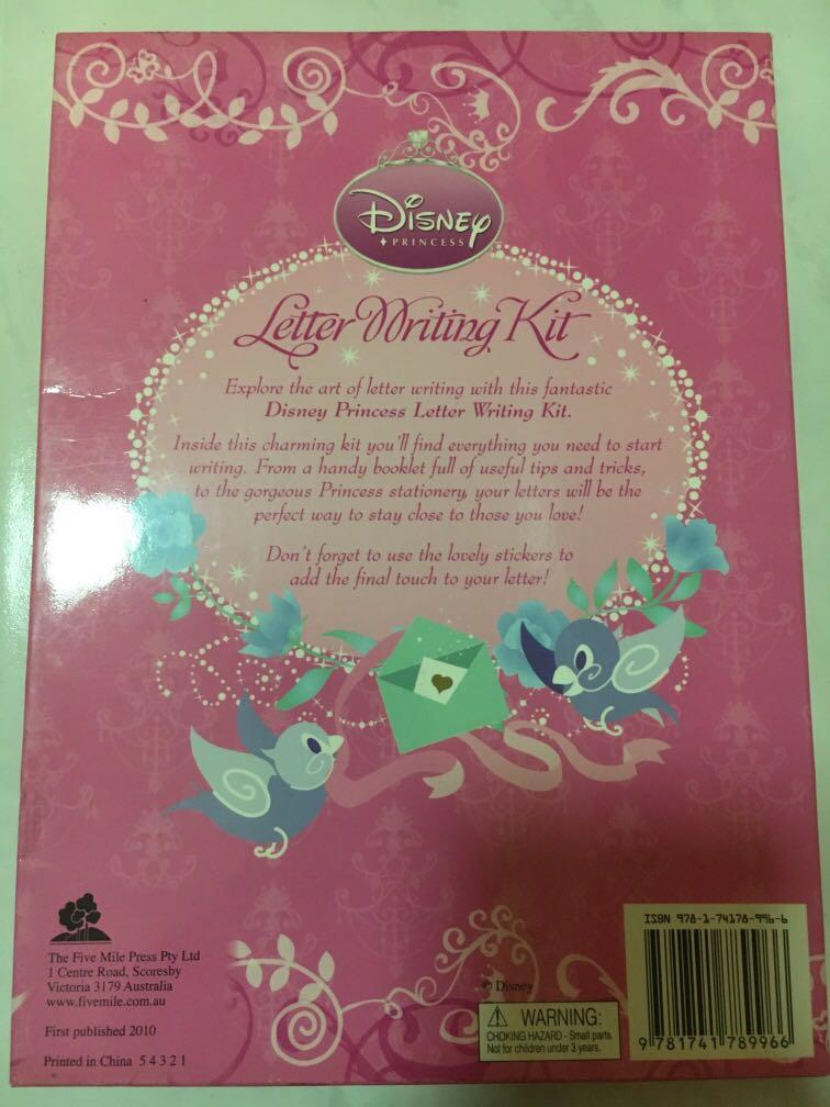 (Reduced to clear) Disney Princess Letter Writing Kit and Notebook ...