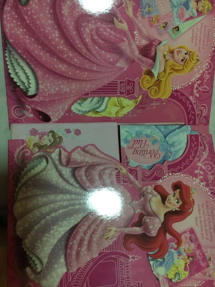 (Reduced to clear) Disney Princess Letter Writing Kit and Notebook ...