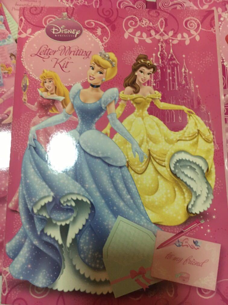 (Reduced to clear) Disney Princess Letter Writing Kit and Notebook ...