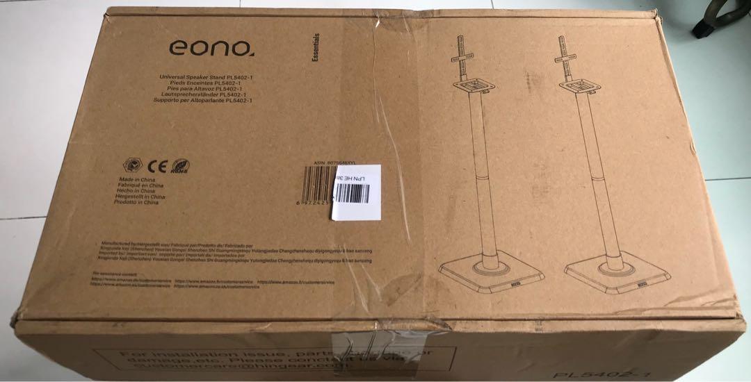 Eono Universal Speaker Stand Height Adjustable for Satellite Speakers ...
