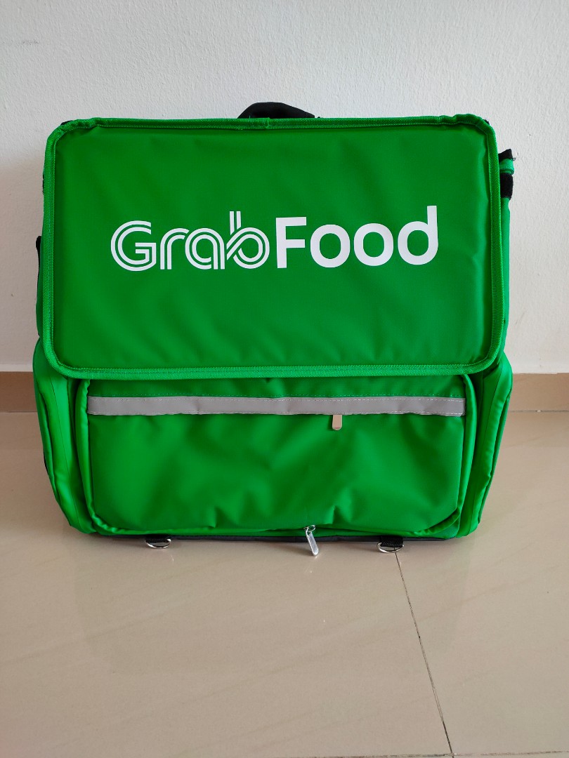 Grab food delivery bag, Bicycles & PMDs, Parts & Accessories on Carousell