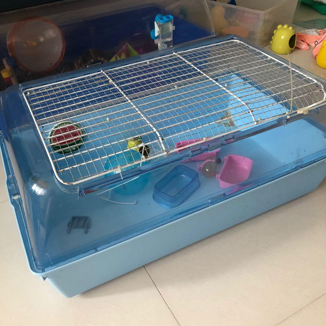 Hagen Habitrail Zoo Zone Medium Cage Blue with Freebies for Syrian ...