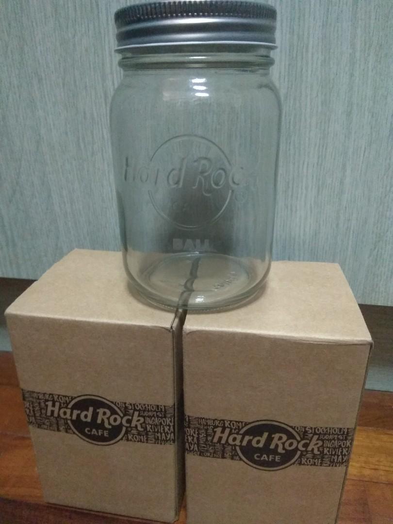 HARD ROCK CAFE BALI Mason Jar, Furniture & Home Living, Kitchenware ...