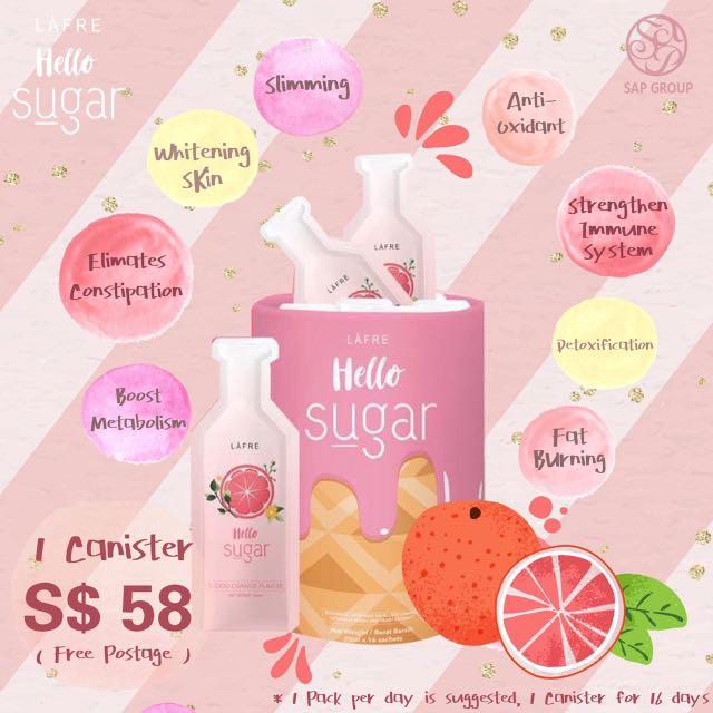 Hello sugar from lafre, Health & Nutrition, Health Supplements, Health ...