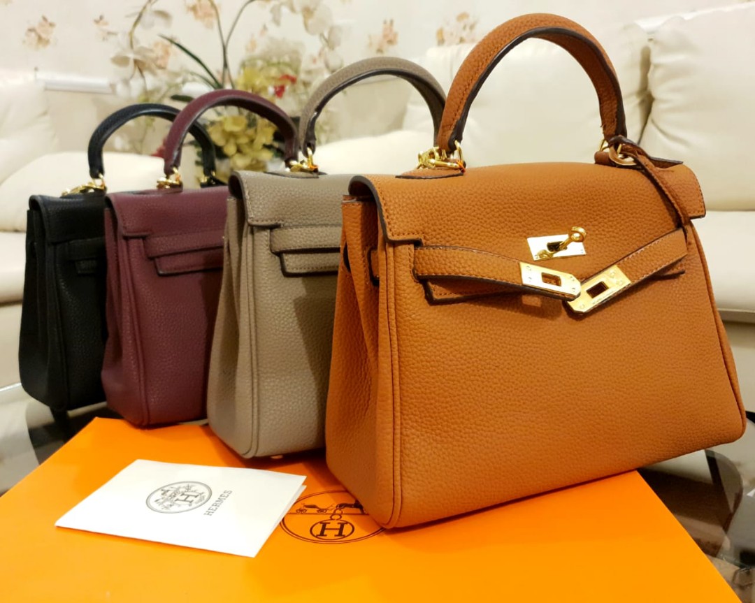 Hermes Kelly Clemence GHW, Fesyen Wanita, Tas & Dompet di Carousell