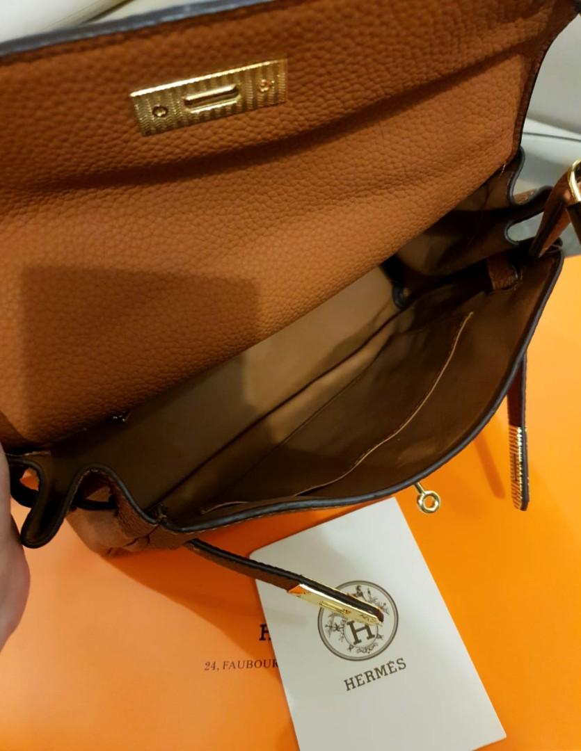 Hermes Kelly Clemence GHW, Fesyen Wanita, Tas & Dompet di Carousell