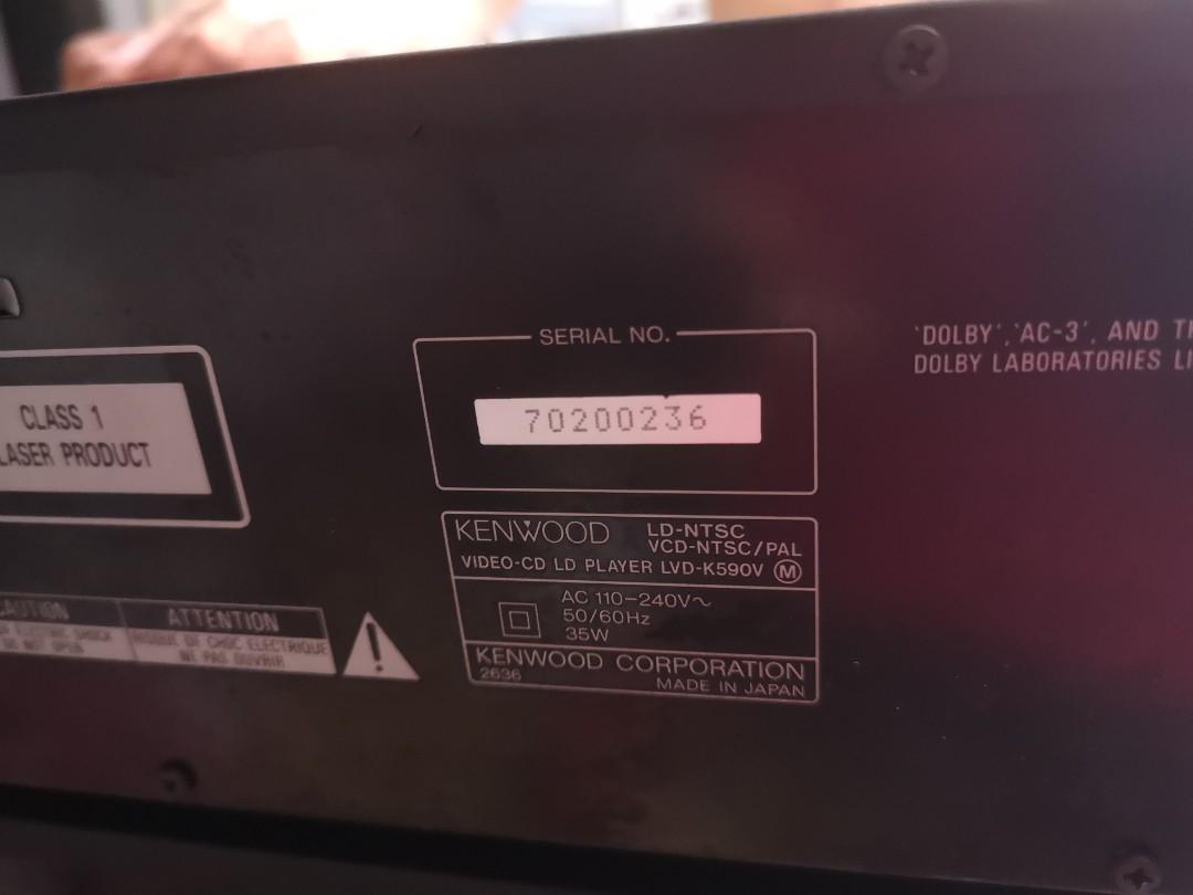 Kenwood LD/VCD/CD player, Audio, Portable Music Players on Carousell
