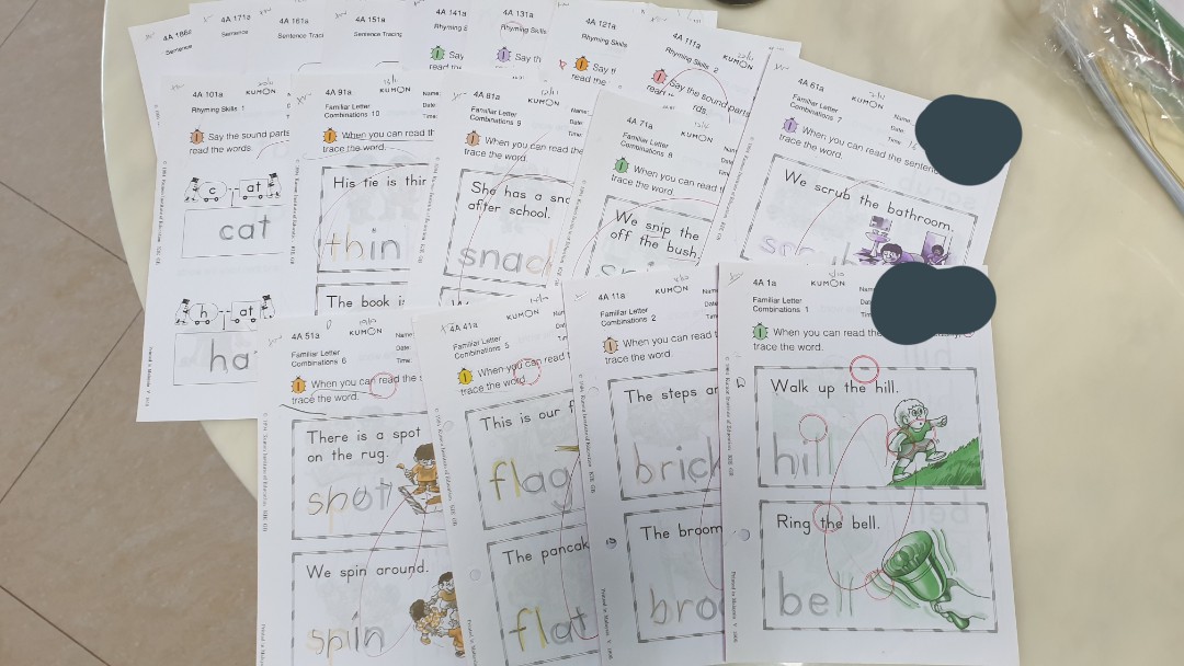 Kumon 4A worksheets, Hobbies & Toys, Books & Magazines, Assessment ...