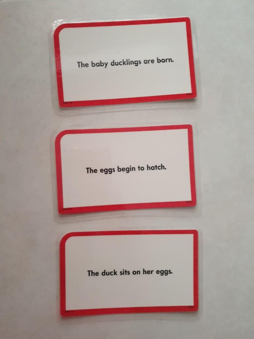 Laminated Story Sequencing Puzzle Cards, Everything Else on Carousell