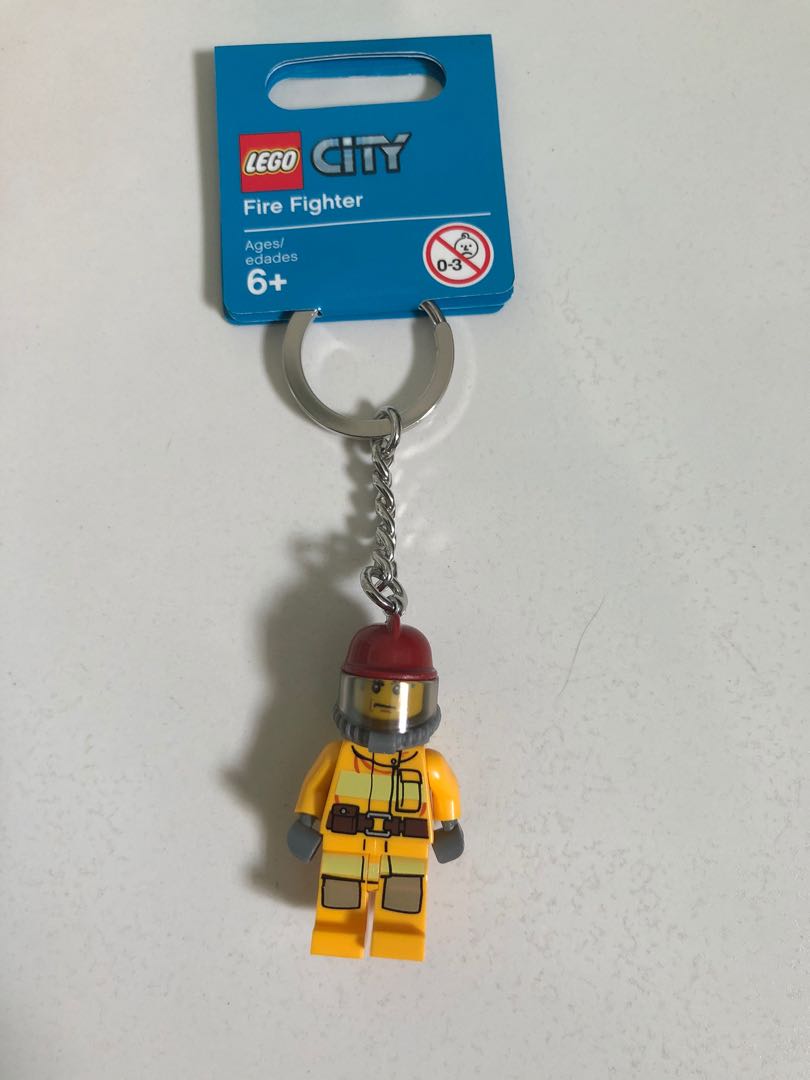 LEGO fireman keychain, Everything Else on Carousell