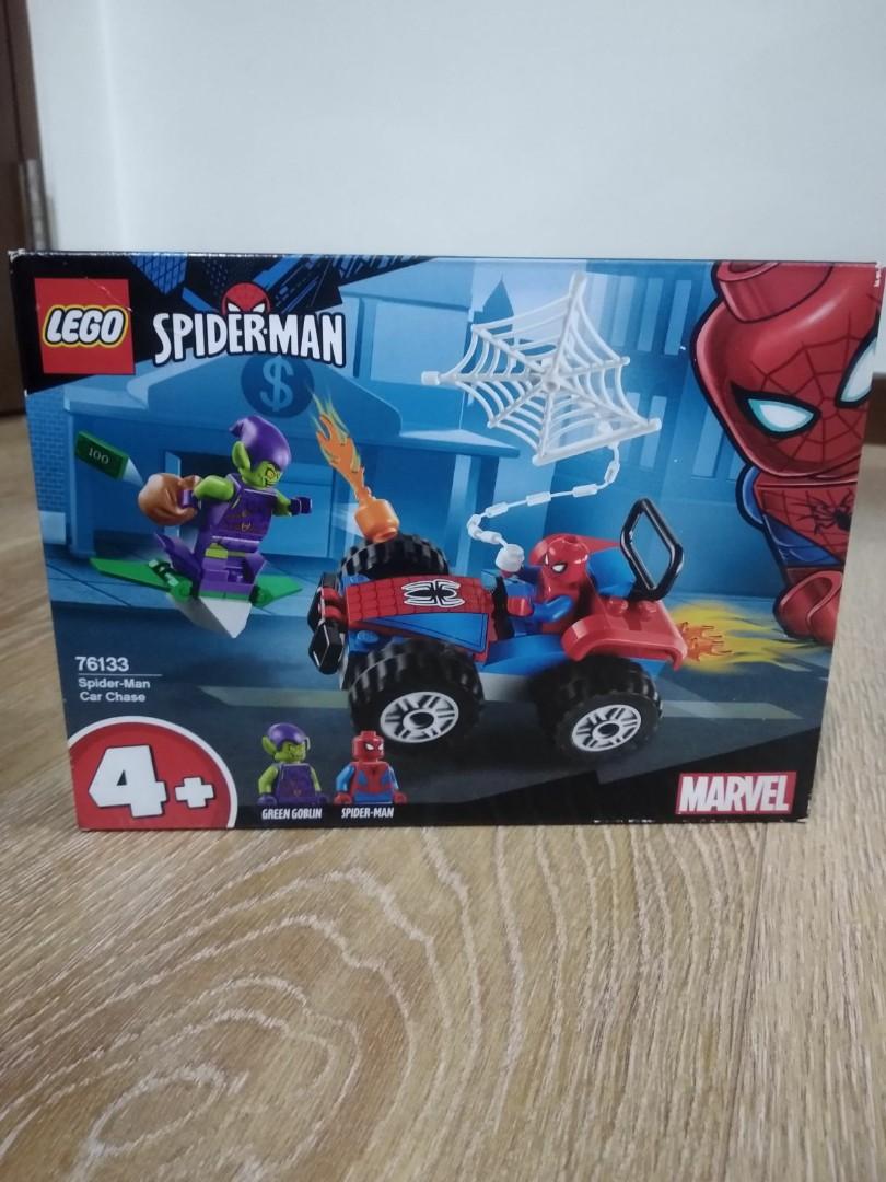 LEGO Marvel Spiderman Car Chase Building Kit, Green Goblin and ...