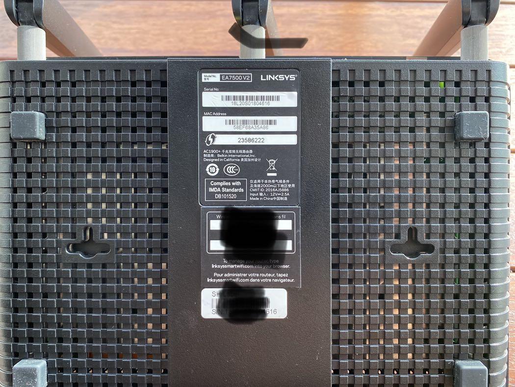 Linksys Wireless Router EA7500 v2, Computers & Tech, Parts ...