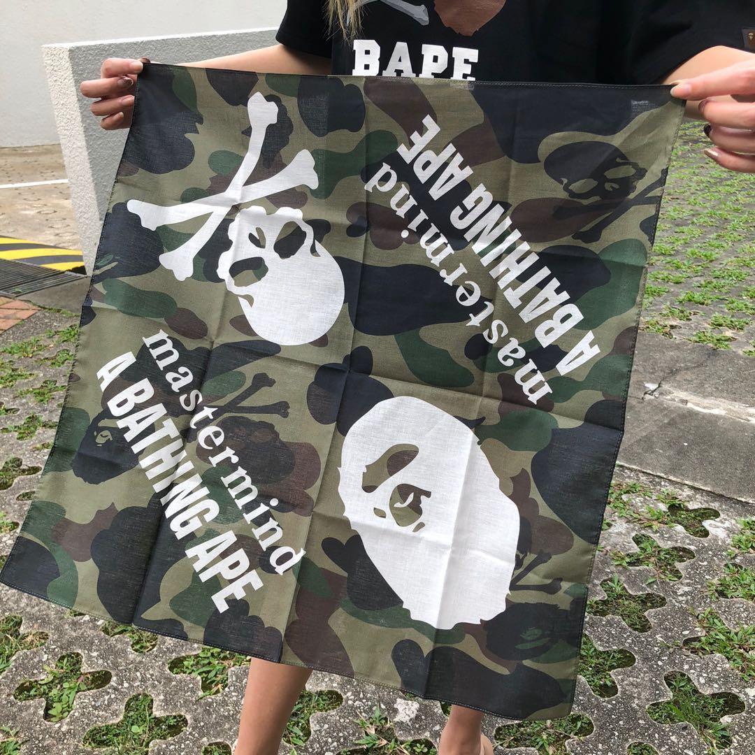 MASTERMIND VS BAPE CAMO BANDANA #1, Health & Nutrition, Face Masks ...