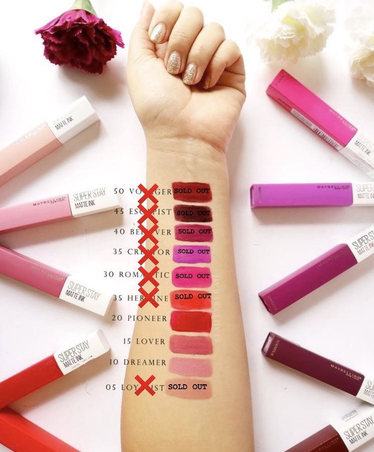 Maybelline Super Stay Matte Ink, Beauty & Personal Care, Face, Makeup ...