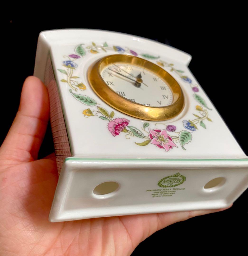 Minton Haddon Hall Trellis Clock, Hobbies & Toys, Memorabilia ...