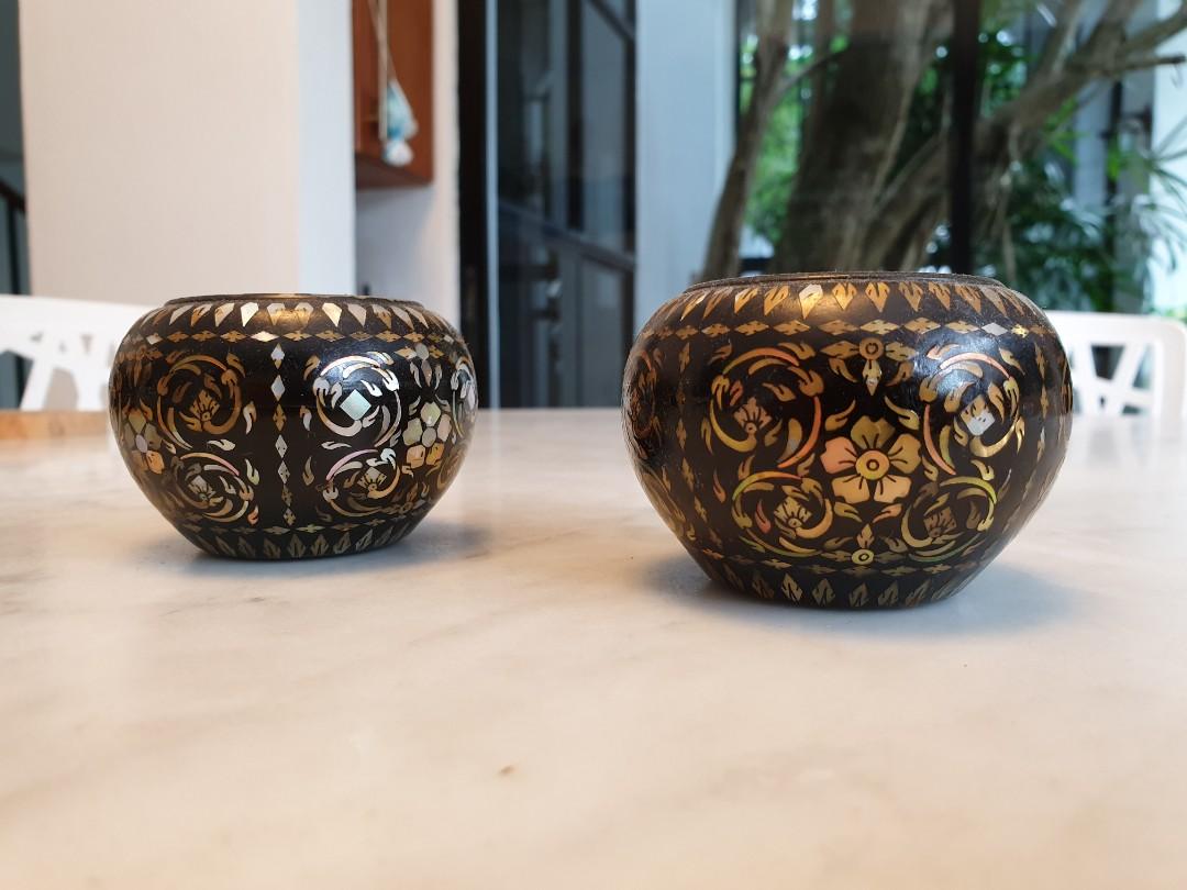 Merbok Cage with Mother of Pearl Handle (Pinang Pipit) comes with pair ...