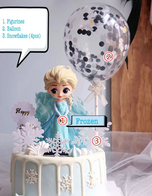 AVAILABLE. New 14cm frozen elsa anna birthday cake topper decoration ...