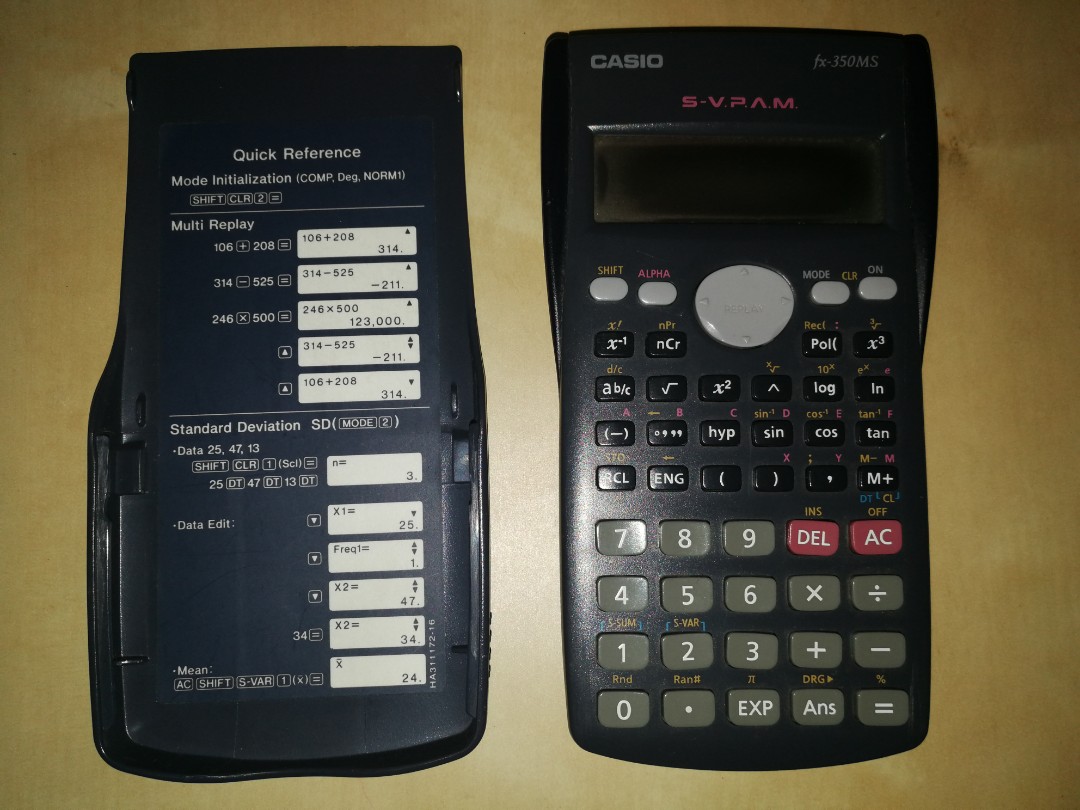 Old Casio Scientific Calculator fx-350MS/Preloved items, Health ...