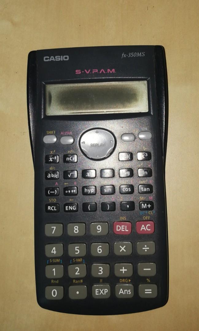 Old Casio Scientific Calculator fx-350MS/Preloved items, Health ...