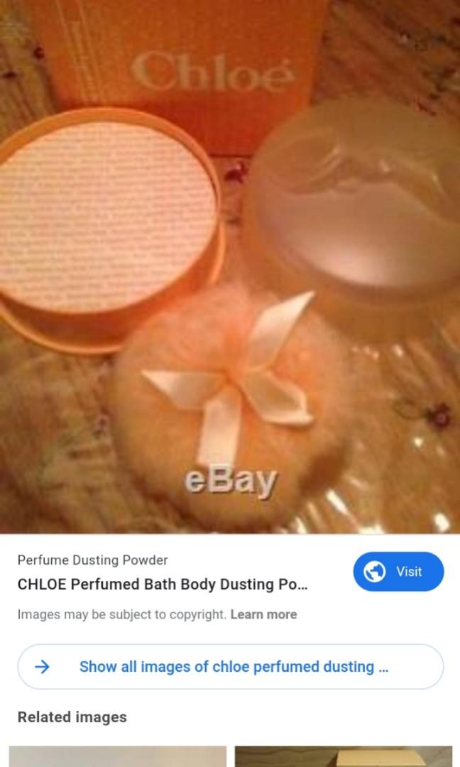 Original CHLOE Perfumed dusting Powder, Beauty & Personal Care ...