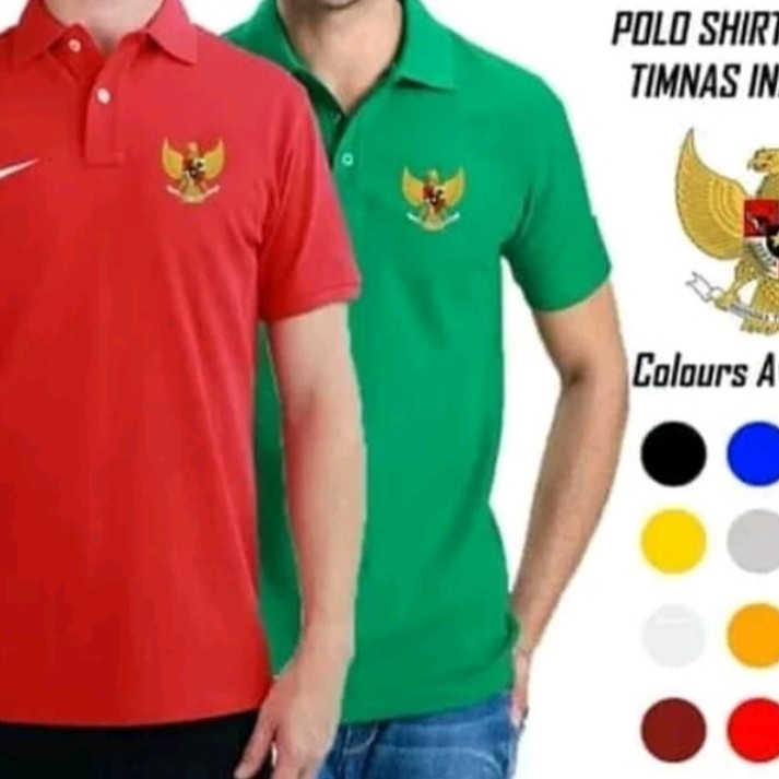 Polo Shirt Nike Garuda Indonesia Pria Putih kaoskerah putih Cowok, Olah ...
