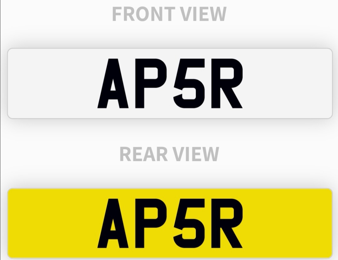 Rare Vintage Motorbike AP number plate for Sale, Car Accessories, Car ...