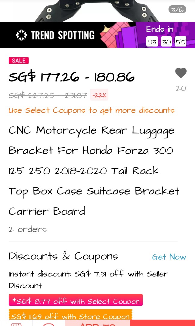 Rear Rack Bracket, Motorcycles, Motorcycle Accessories on Carousell