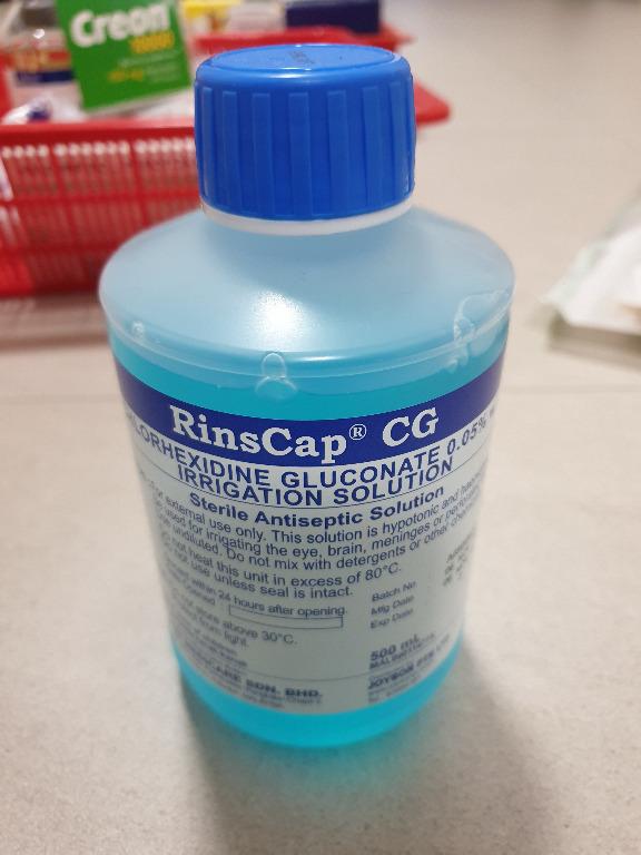 RinsCap CG Chlorhexidine Gluconate 0.05% w/v Irrigation Solution 500ml ...