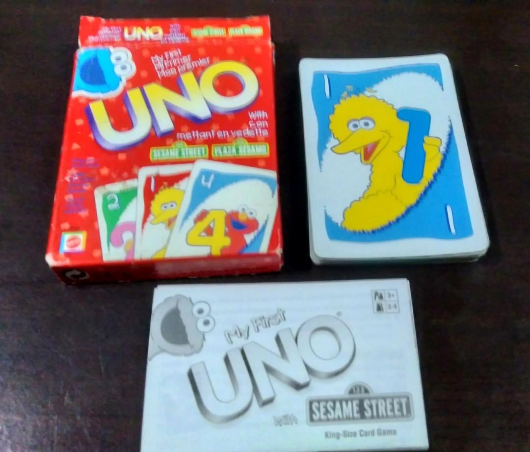 SESAME STREET MY FIRST UNO KING-SIZE Card Game + Winnie the Pooh My ...