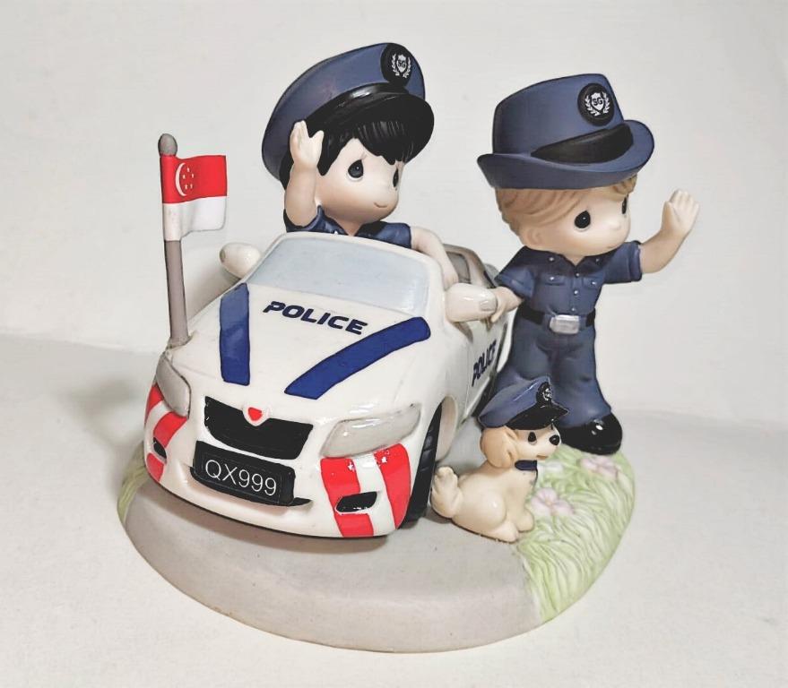 SIGNED! Precious Moments Thoughts Thots Singapore SERVE AND PROTECT ...