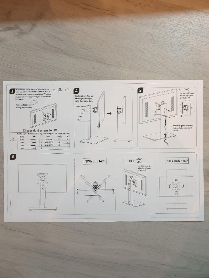 Hemudu Single LCD Computer Monitor Free-Standing Desk Stand Riser for ...