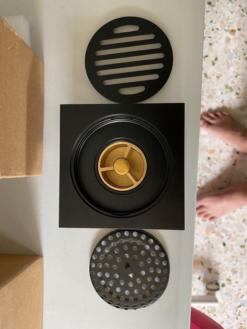 Stainless steel self closing drain trap - 4” (100mm), Furniture & Home ...