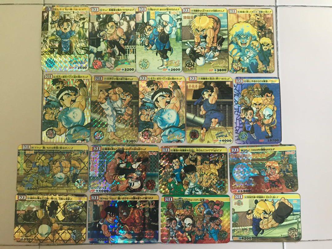 Vintage Streetfighter II Prism cards from 1990s, Hobbies & Toys ...