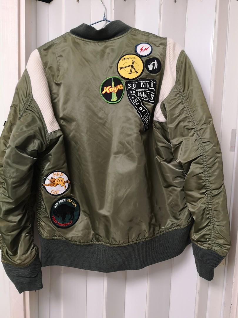 Alpha MA1 x Stussy , 男裝, 外套及戶外衣服 - Carousell