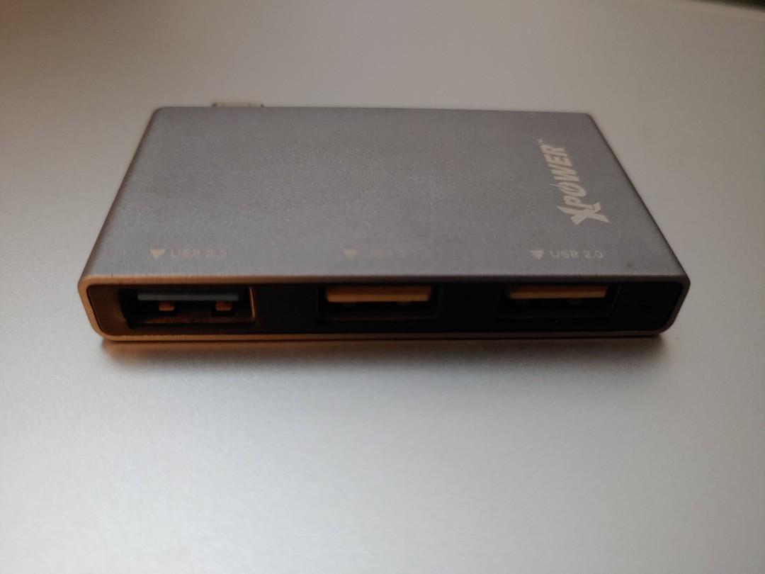 XPower USB C 轉 USB A USB3.0 Hub 轉換器, 電腦＆科技, 電腦周邊及配件, 電腦線、轉接線及轉換器 ...