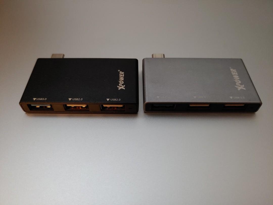 XPower USB C 轉 USB A USB3.0 Hub 轉換器, 電腦＆科技, 電腦周邊及配件, 電腦線、轉接線及轉換器 ...